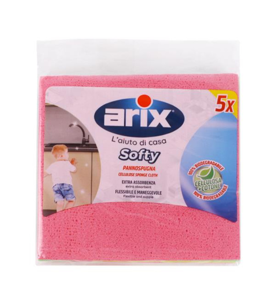 SPONGE CLOTHS 5PC SOFTY ARIX